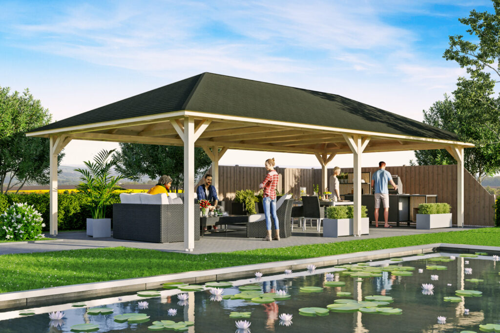 „Kerti pavilon nyitott garázs Orleans 4méret” értékelése elsőként ...