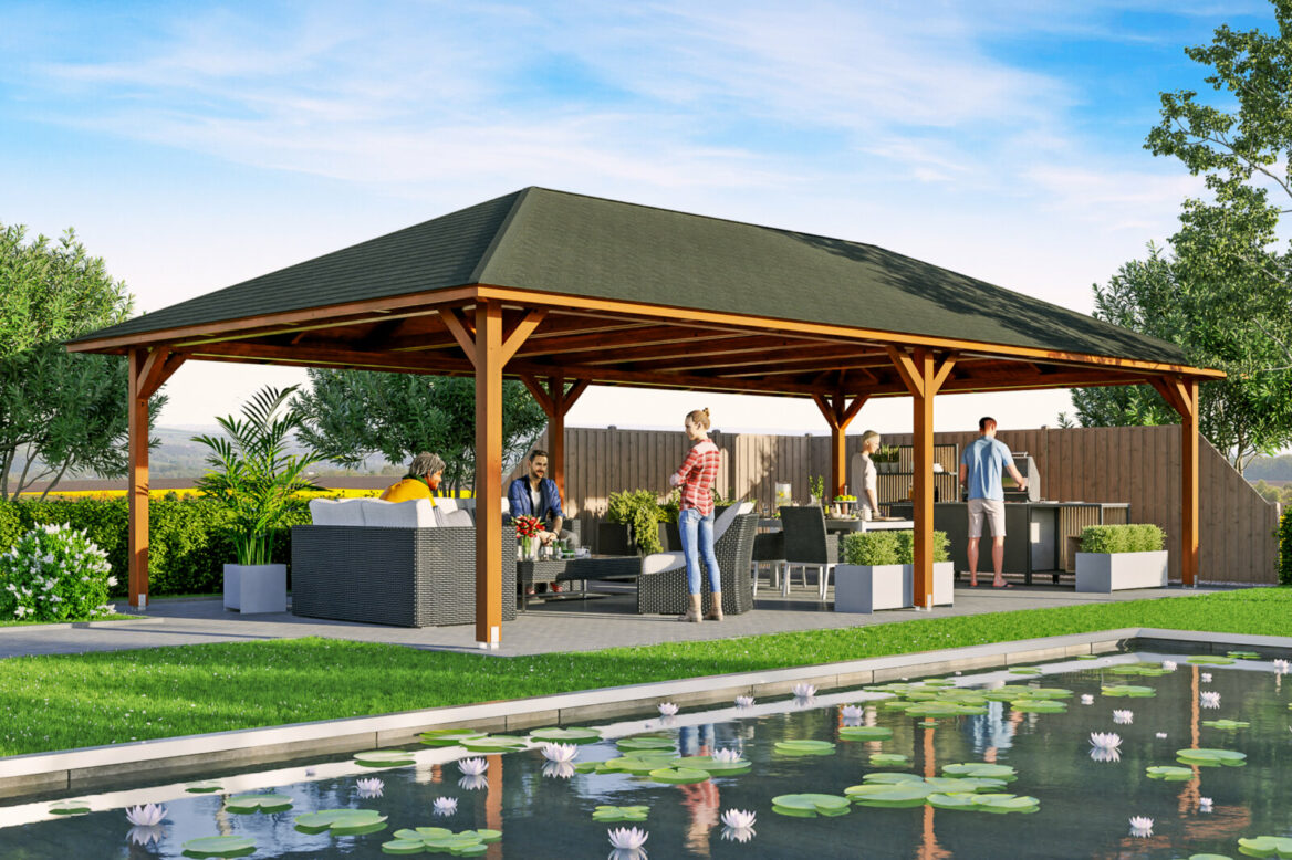 „Kerti pavilon nyitott garázs Orleans 4méret” értékelése elsőként ...