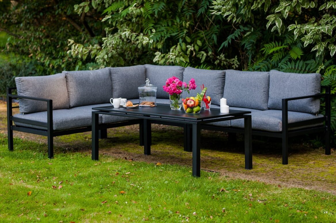 Terasz garnitúra fém kerti bútor Grande